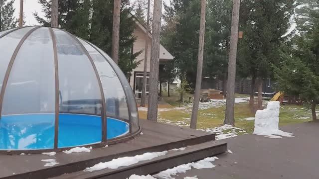 Обзор теплиц и участка 6 октября.Что еще растет, несмотря на холодную погоду.