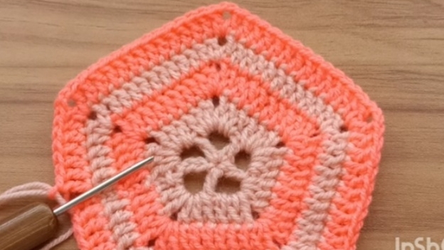 Коврик крючком,, Звёздочка,,