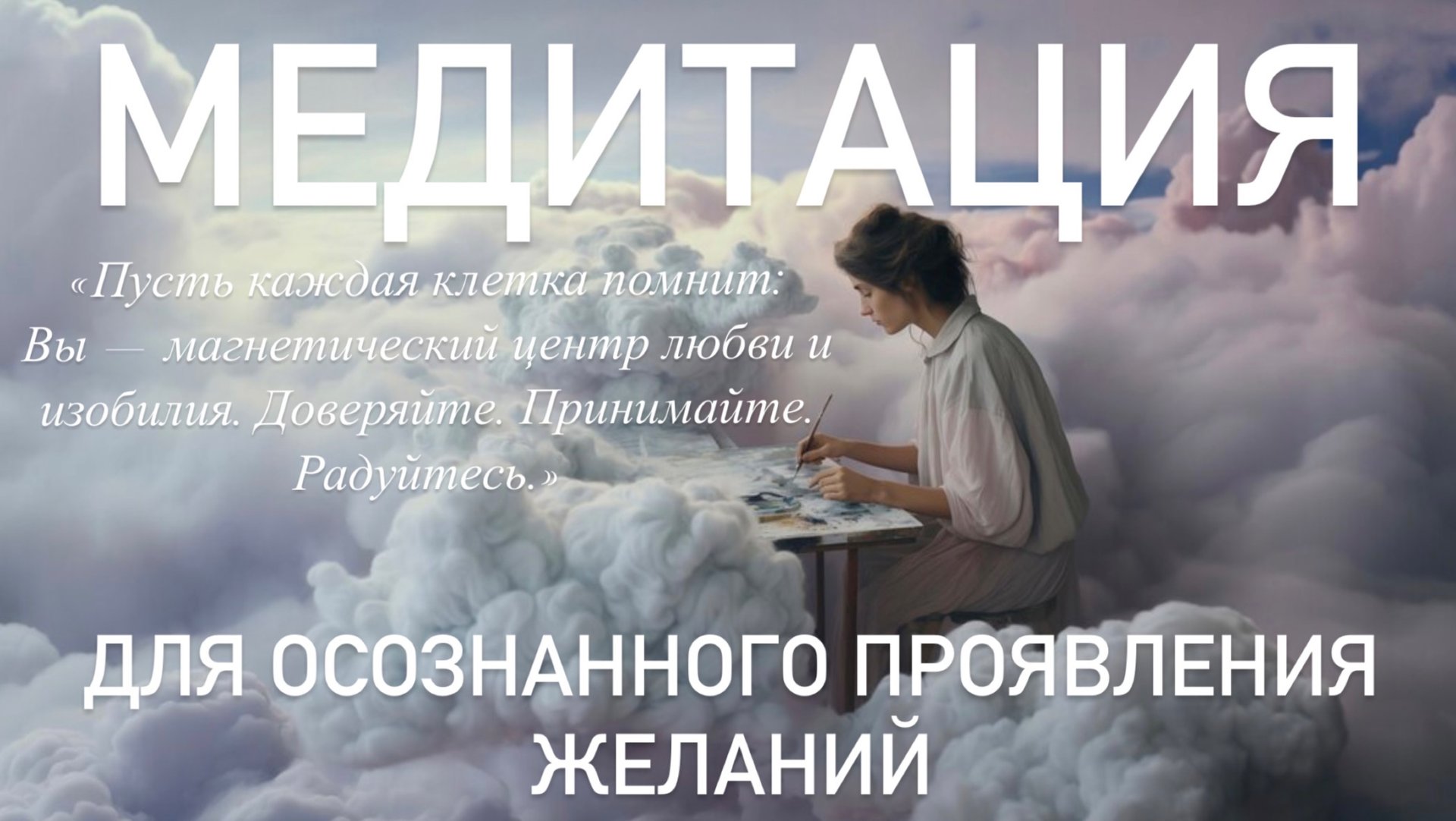 МАНИФЕСТАЦИЯ ЗДЕСЬ И СЕЙЧАС: Медитация тела, подтверждений для мгновенной веры в реальность желаний