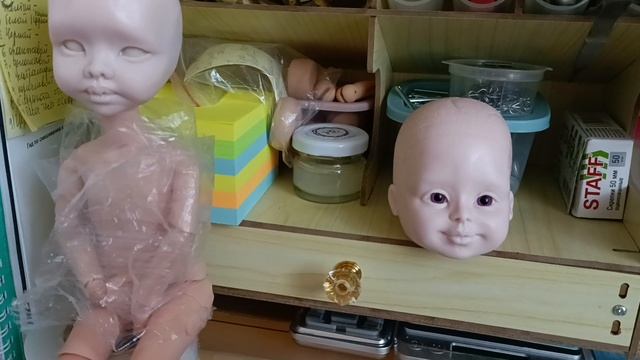 Влог 1, по лепке своей авторской куклы. ООАК.