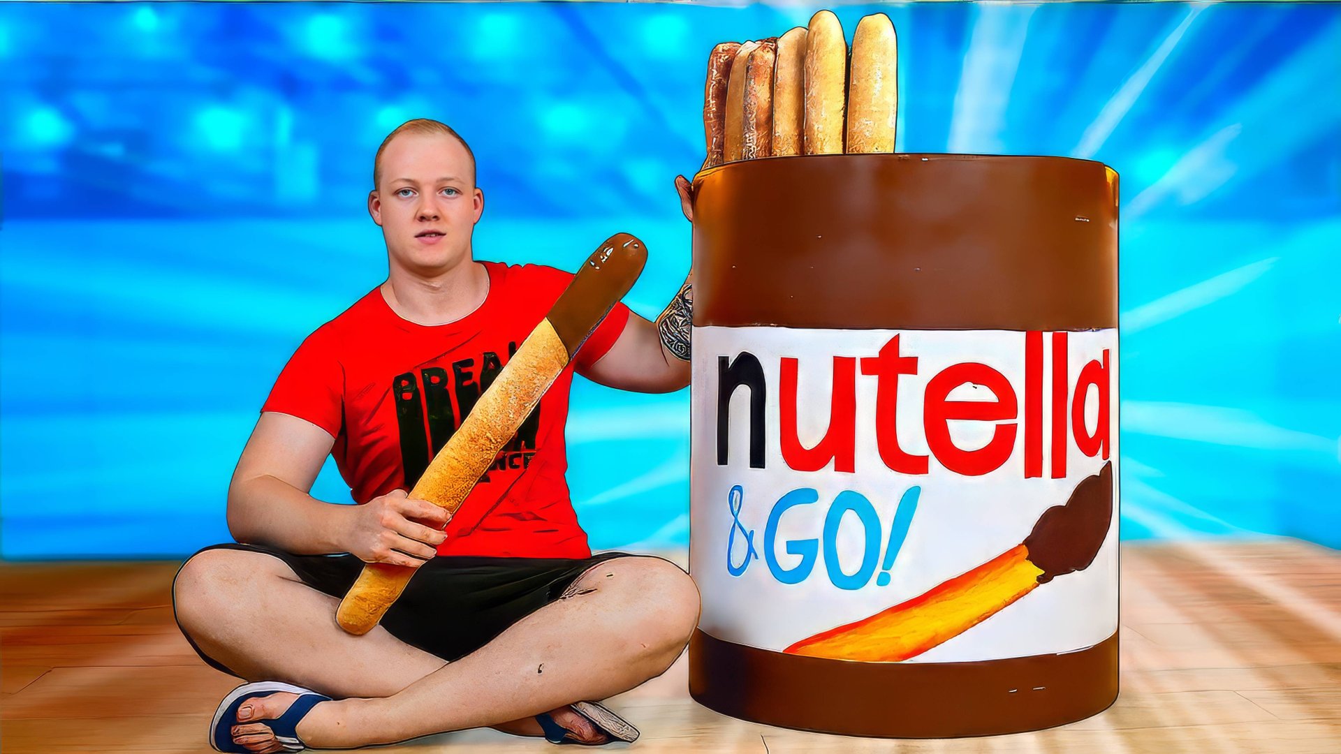 МЫ ПРИГОТОВИЛИ ОГРОМНУЮ Nutella Go ВЕСОМ В 50 КИЛОГРАММ ВАНЗАЙ vanzai в 4K