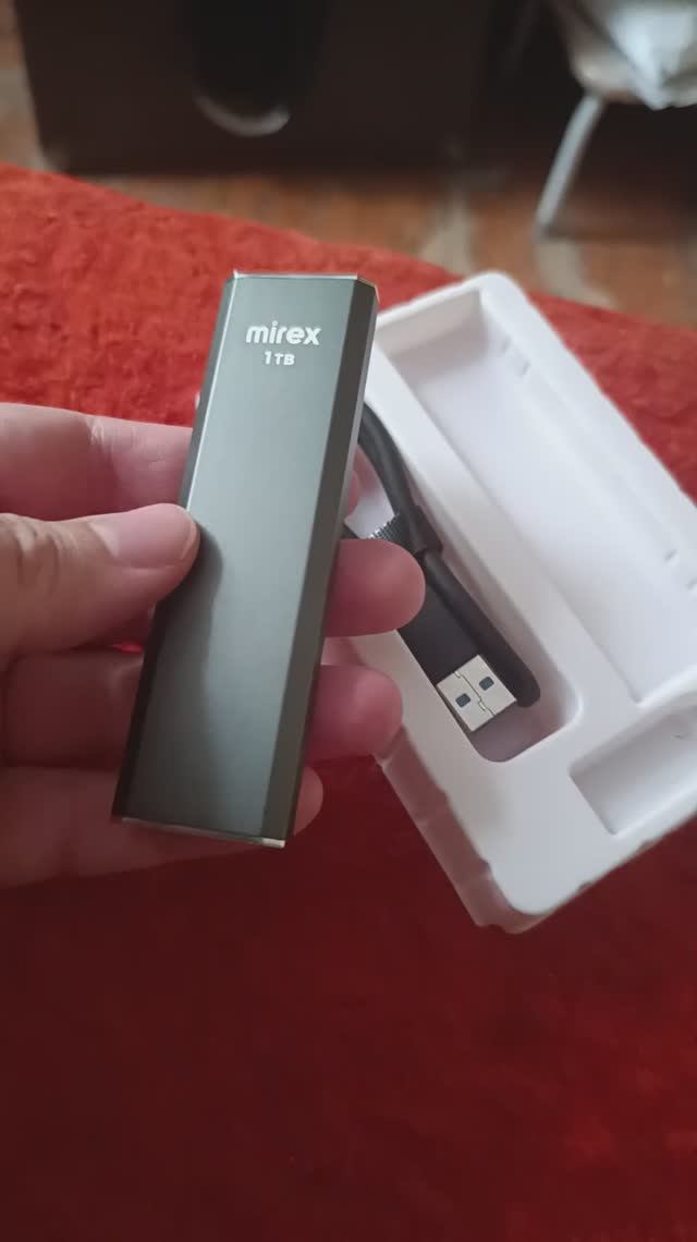 Внешний диск SSD Mirex Data Master 1 13641-S001DM1G РАСПАКОВКА