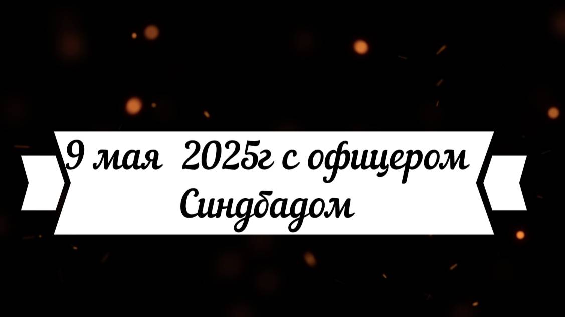 ."..А на войне как на войне"  (7 эпизод  9 мая 2025) Синдбад с Константиновского направления