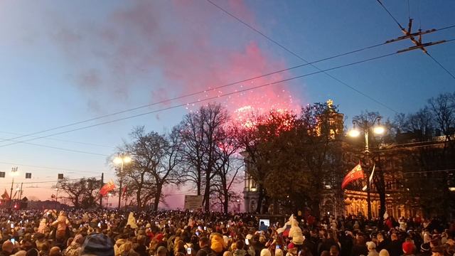 Салют в Питере на день Победы!!!