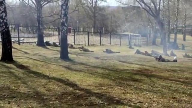 Реконструкция боя Великой Отечественной Войны.г. Вятские Поляны. Часть 2.