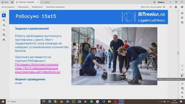 Роболабиринт, Робосумо 15х15 - Нейробот 2025