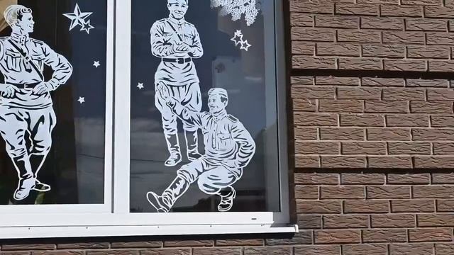 Акция «Окна Победы» Детский сад №31 Михайловск, жилой район Гармония