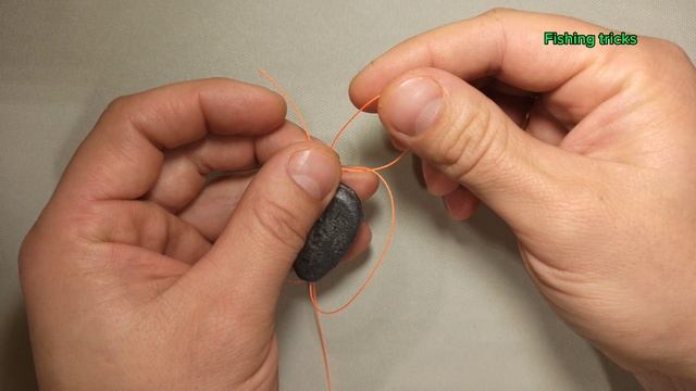 Как привязать к леске скользящий груз. Самый надёжный способ.