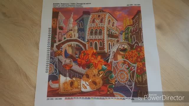 Буду ли еще вышивать Nova Sloboda___ГОТОВА и ОФОРМЛЕНА Венеция из серии Зазеркалье_вышивка бисером