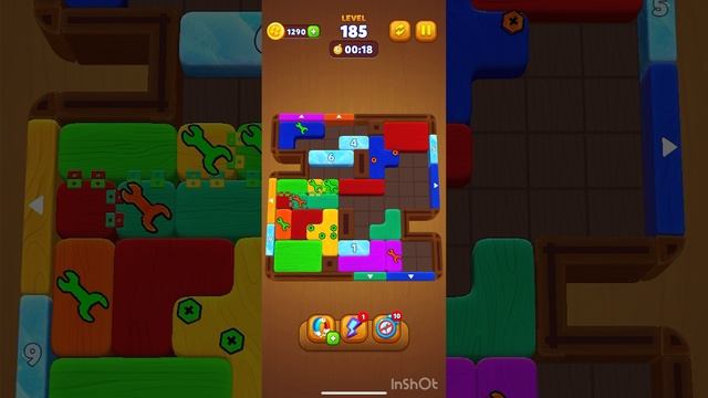 unblock jam puzzle уровень 184, 185, 186