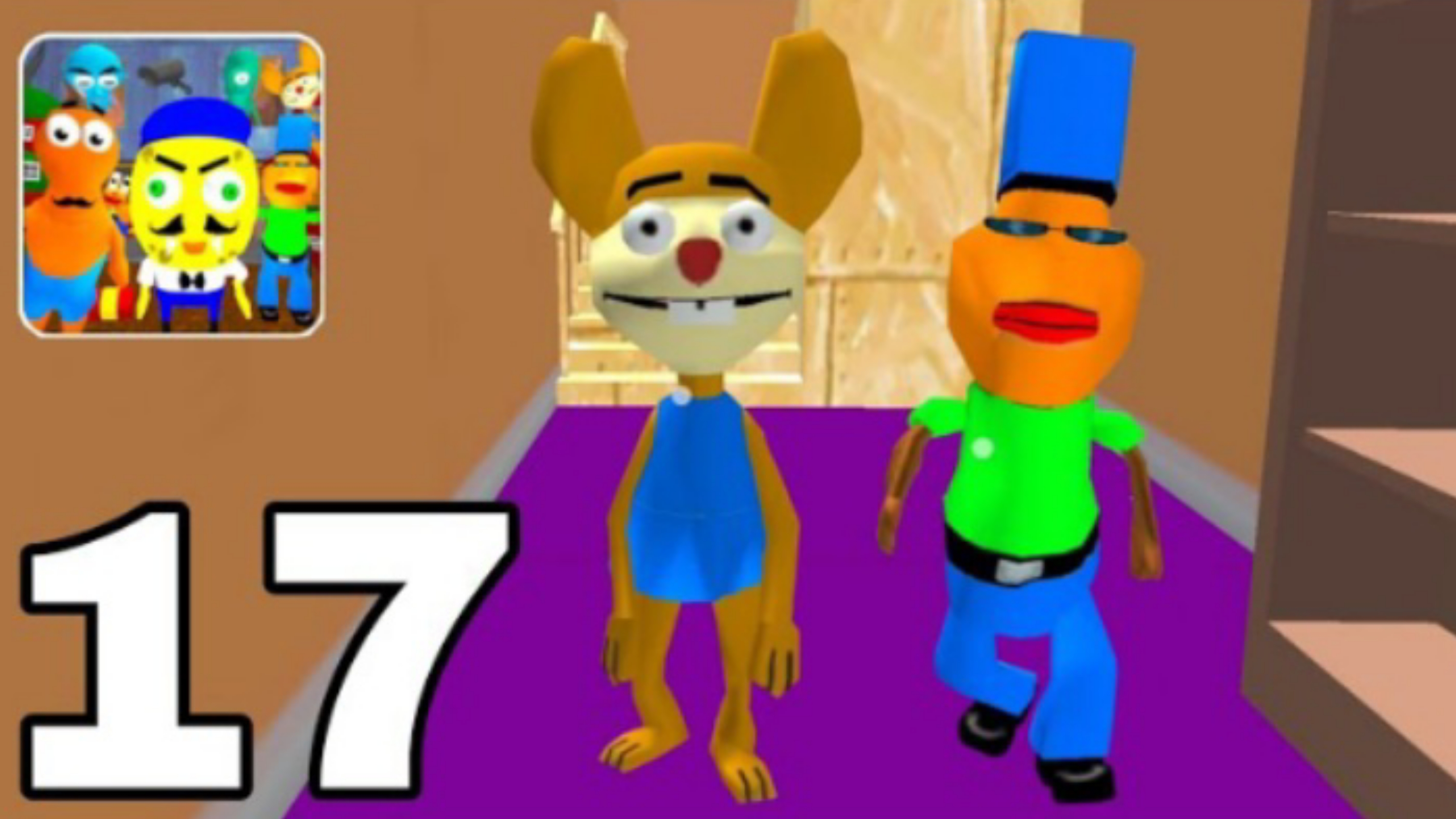 Sponge Neighbor Escape 3D New Update Gameplay Level 17