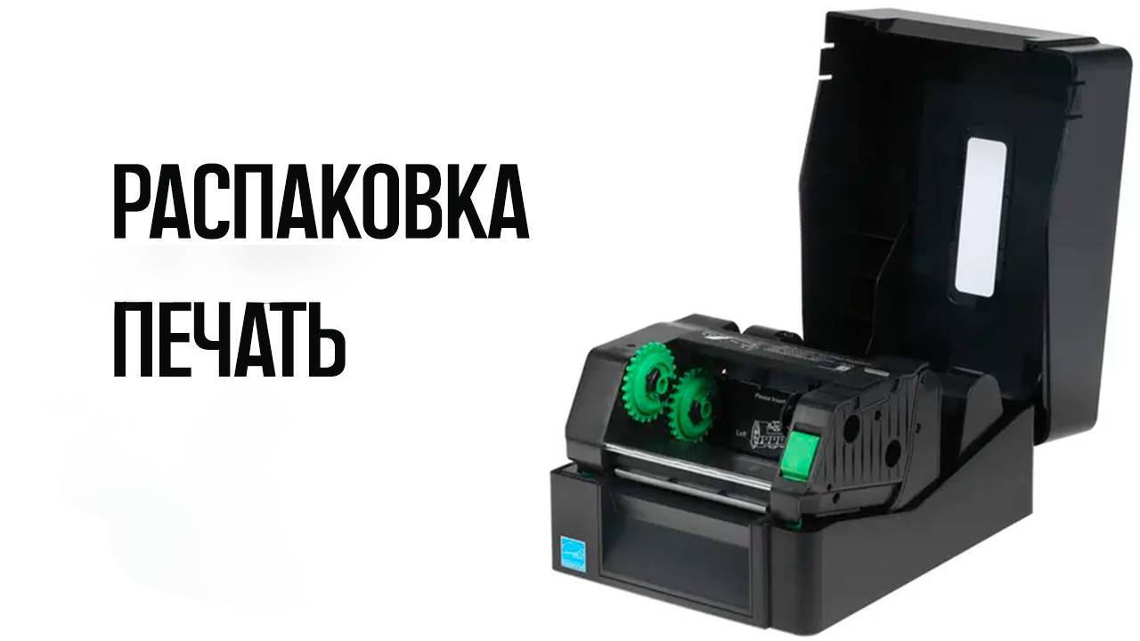 Принтер для печати ритуальных лент и табличек | Распаковка, подключение и  пробная печать таблички.