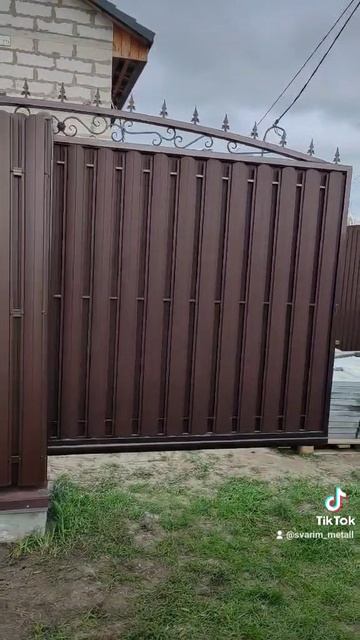 Откатные ворота I Ворота с приводом I Крутые ворота для участка