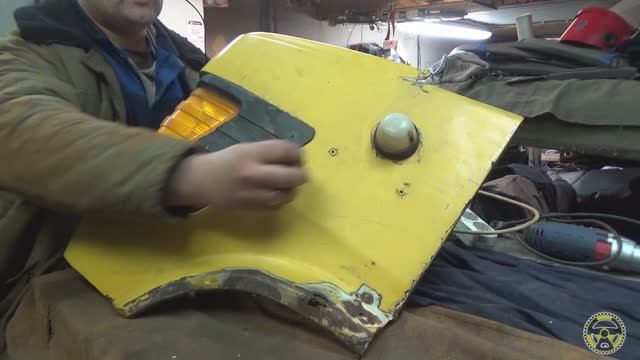 ремонт крыла т1 мерседес