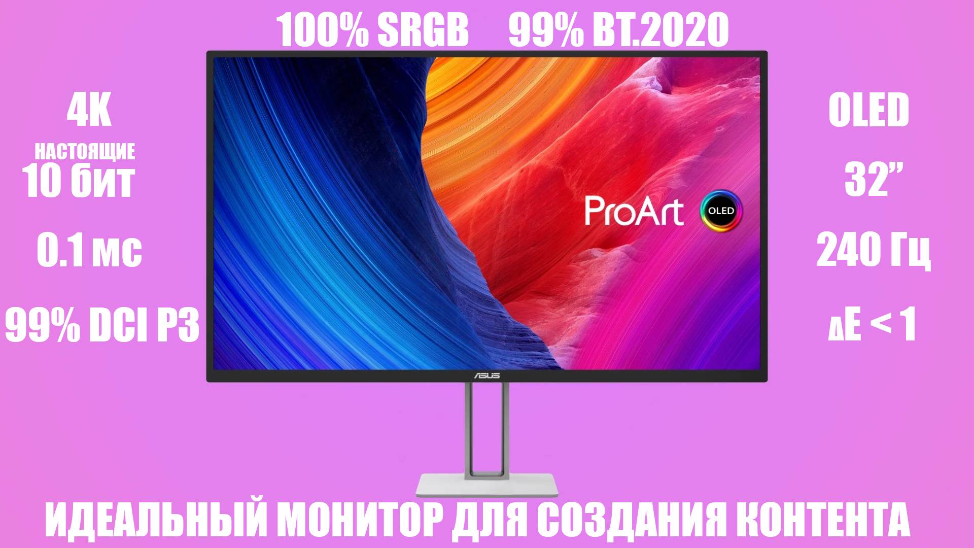 ASUS ProArt PA32UCDM Идеальный монитор для создателей контента