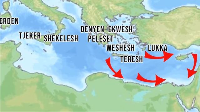 Пираты-грабители гробниц времён краха позднего бронзового века