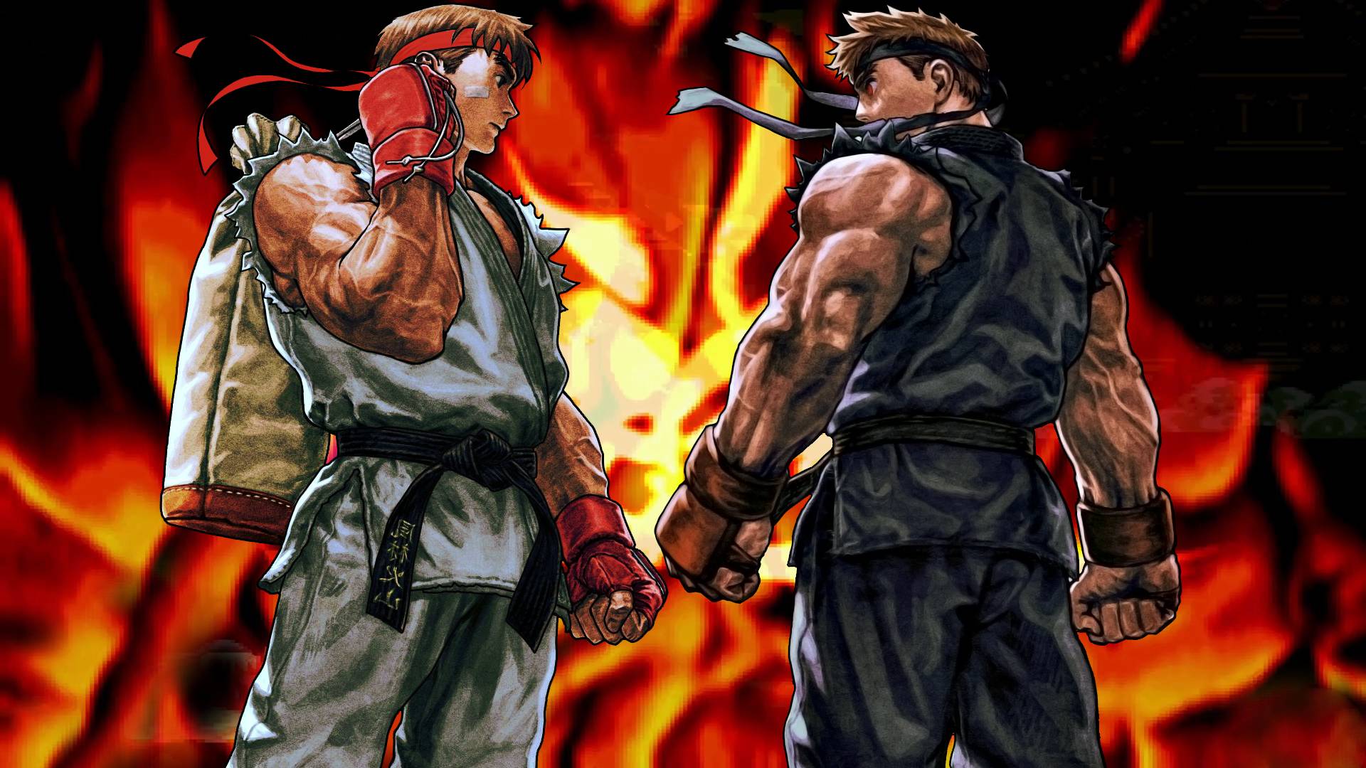 Street Fighter 2 M.U.G.E.N Fight: Ryu VS EvilRyu