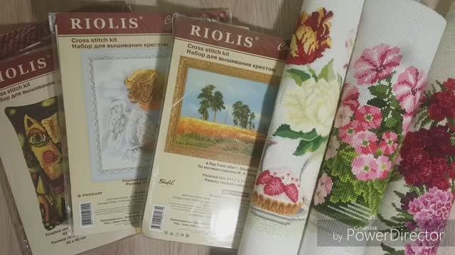 За что я люблю РИОЛИС_Готовые работы, процесс и запасы фирмы Риолис_вышивка крестом и бисером
