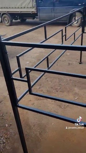 Ритуальная оградка для кладбище I Ограда металлическая I Оградка из профильной трубы