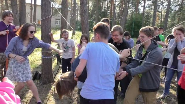 ВЕРЁВОЧНЫЙ ТРЕНИНГ. Поддержка команды. Детская экспедиция 2017. Психологические тренинги