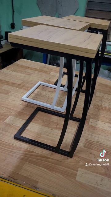 Столик прикроватный I Столик в стиле лофт I Столик для дома I Столик из металла