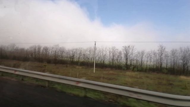 Обратно на Кубань из Подмосковья. Дорога из окна авто. 1400км.
