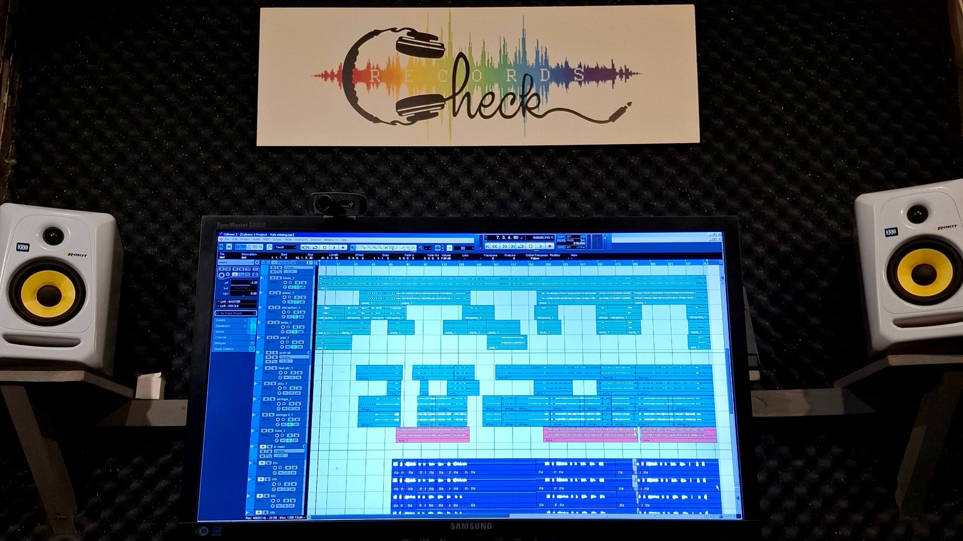 Сергей Таюшев мл. Запись новой песни на стихи Михаила Рабинского "Почему?" в студии Checkrecords.