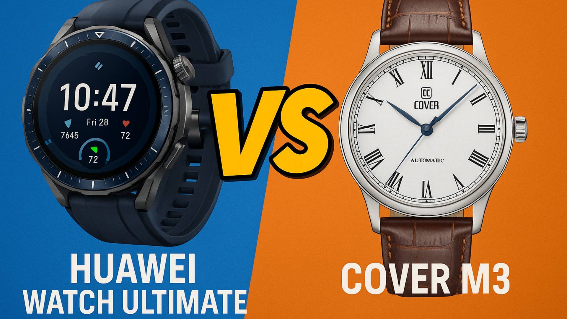 Huawei Watch Ultimate против Cover M3: технологии или классика? #HuaweiWatchUltimate #CoverM3