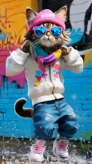 Кот танцует