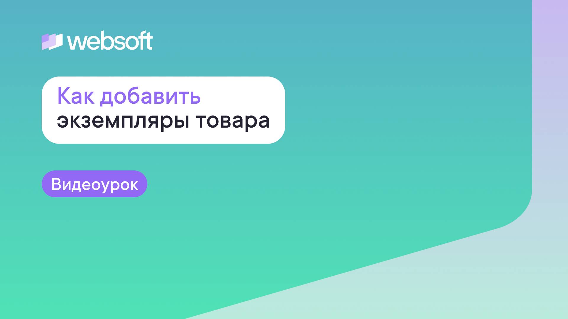 Как добавить экземпляры товара через приложение администратора WebSoft HCM