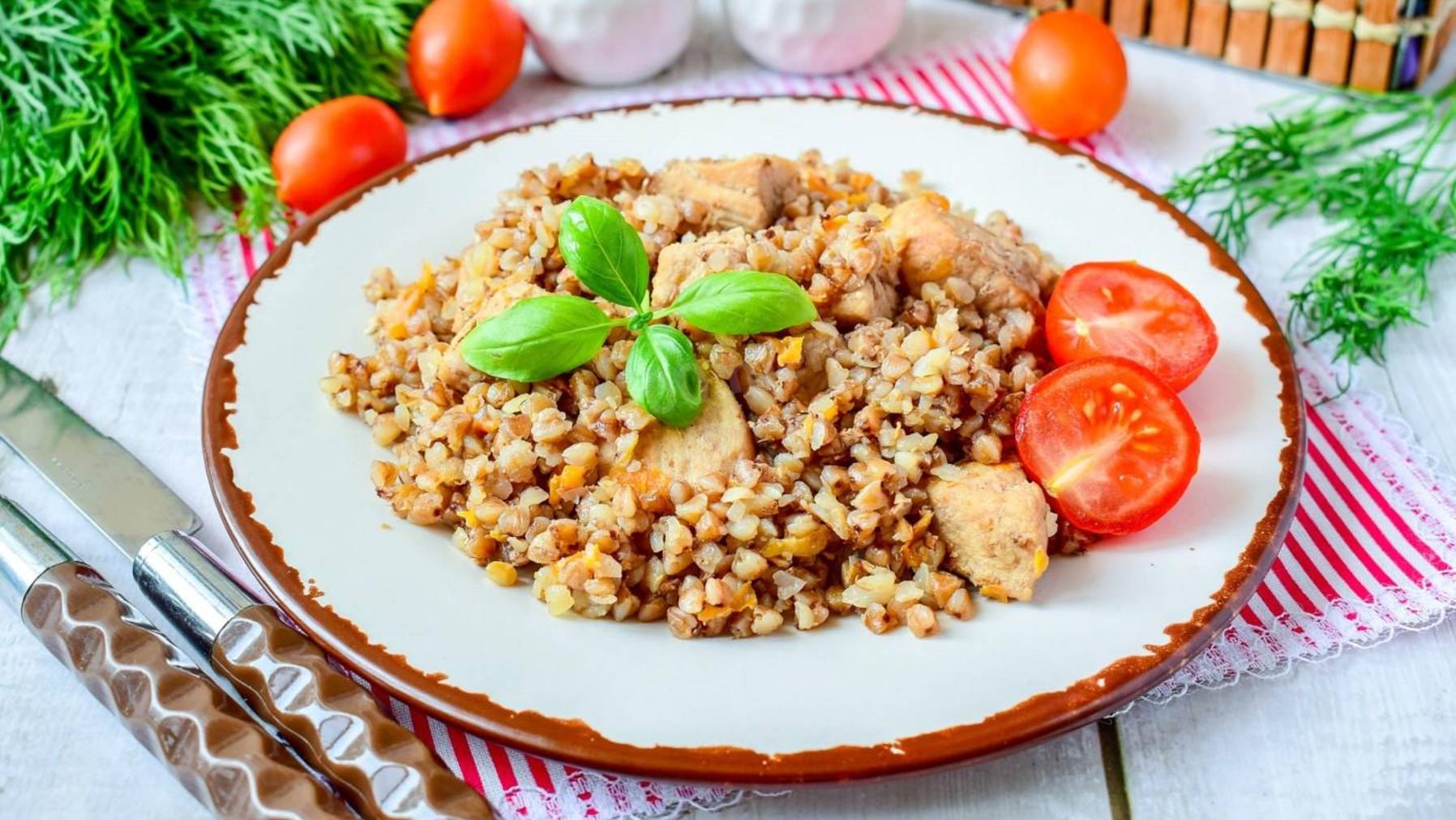 Гречки с курицей на каждый день