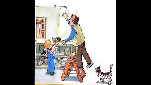 Якоб помогает папе