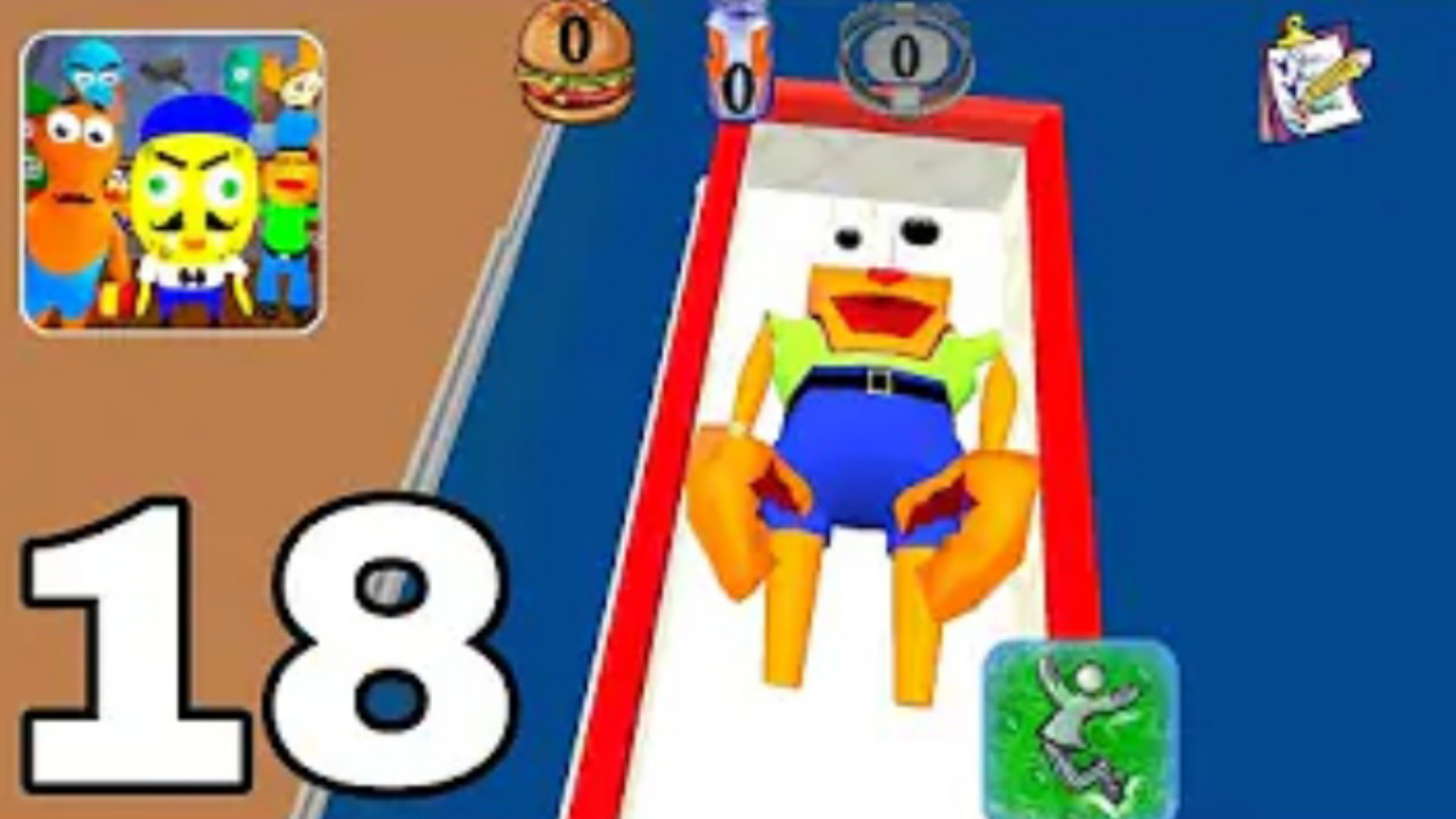 Sponge Neighbor Escape 3D New Update Gameplay Level 18