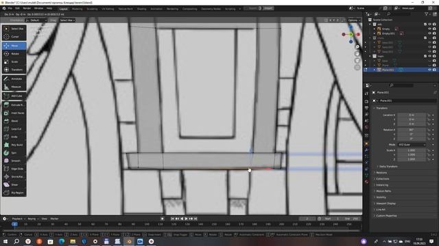 моделирование по референсу в блендере
