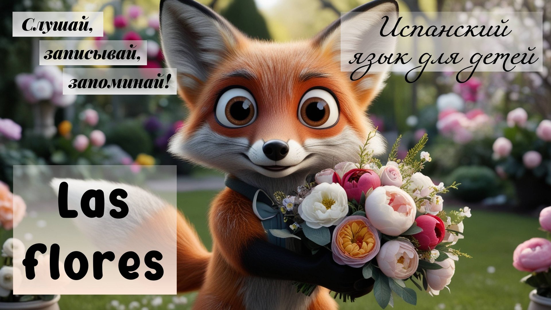 Урок испанского языка для детей: Цветы - Flores 🌸