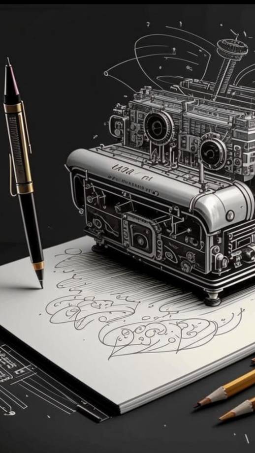 Машинка для рукописного письма и рисования