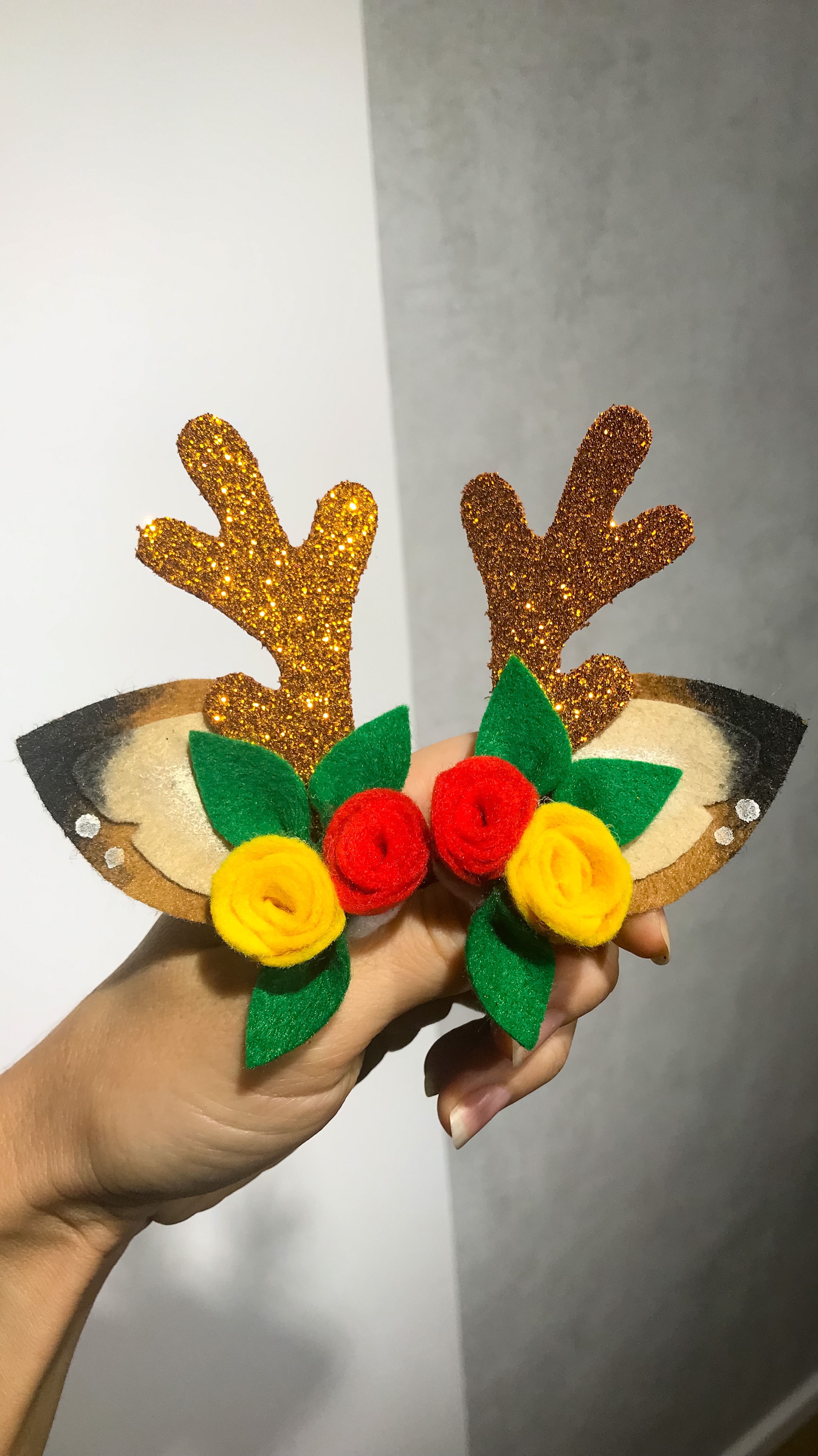 МК Оленьи рожки своими руками на резинке для волос на утренник / DIY Deer Headband