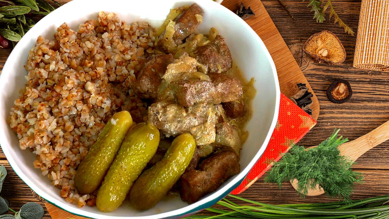 📌 Печень в соусе из сметаны и горчицы. Секрет приготовления нежной печени