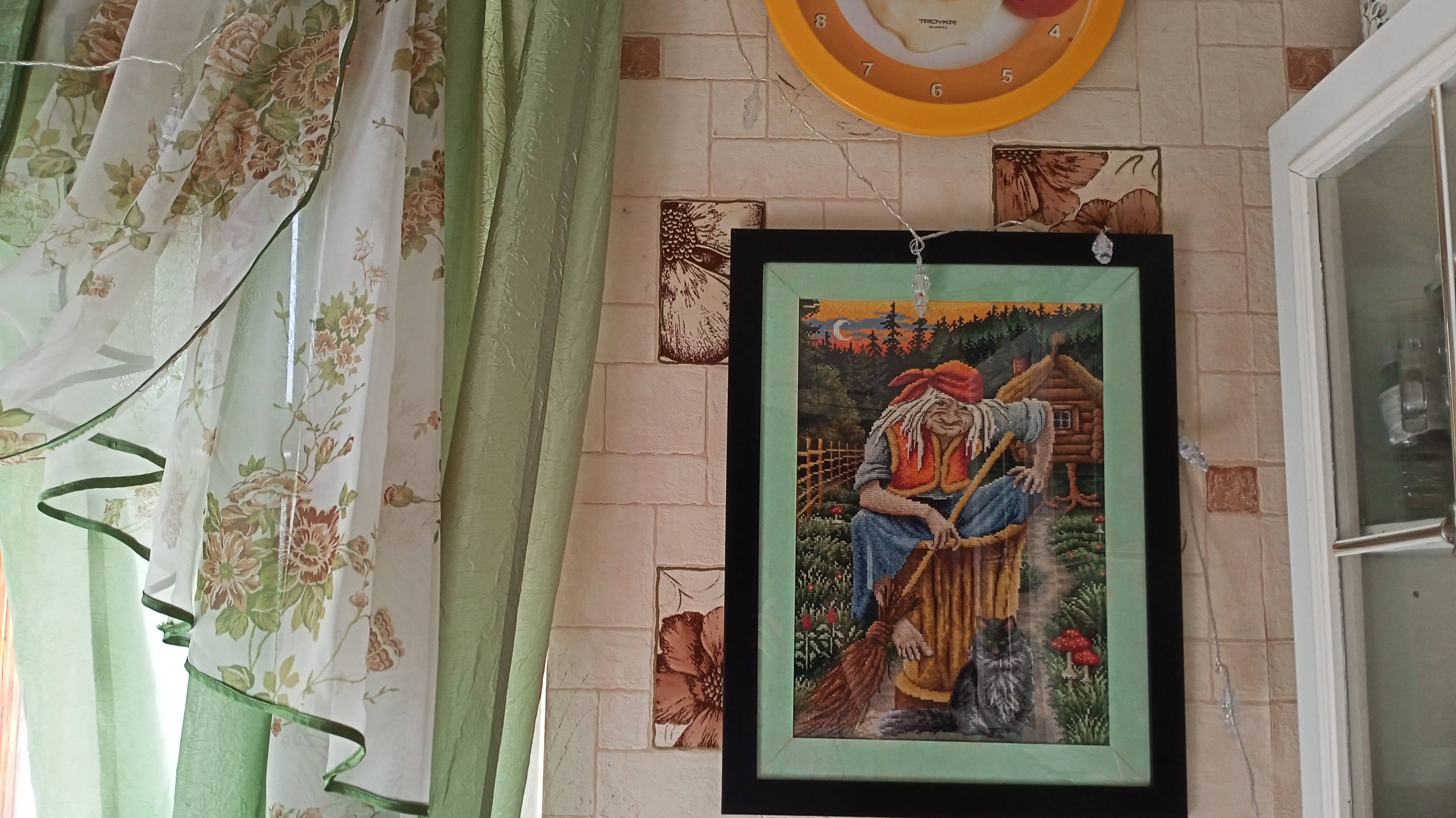 Оформляем сами вышивку в рамку с паспарту