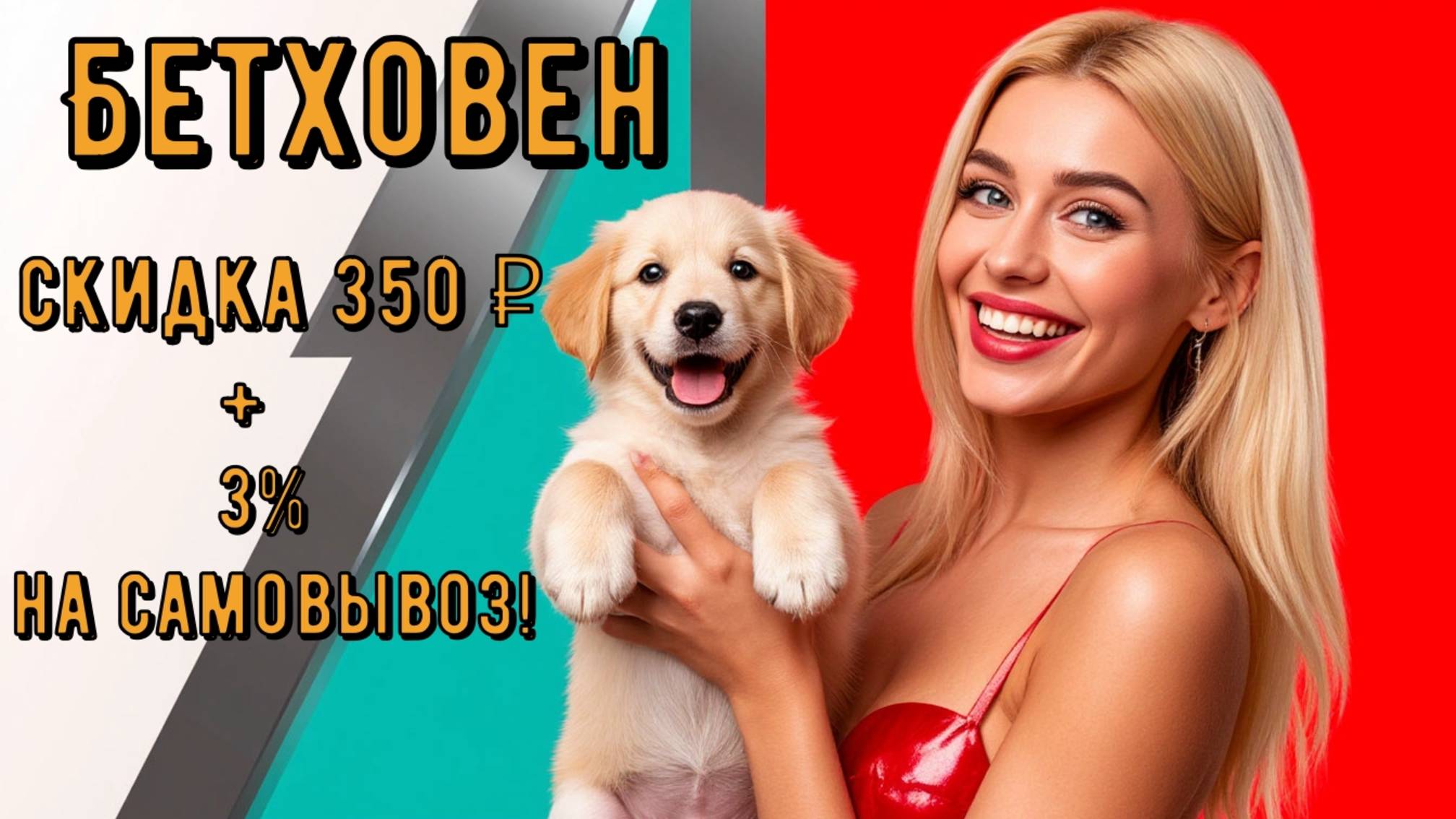 Промокод Бетховен: двойная выгода – 350₽ и 3% на самовывоз!