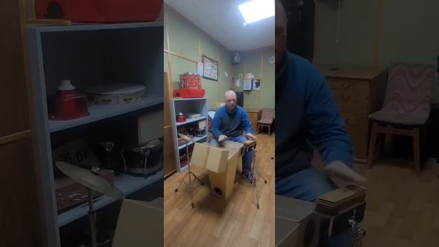 Импровизация на барабанной установке  SP Cajons!