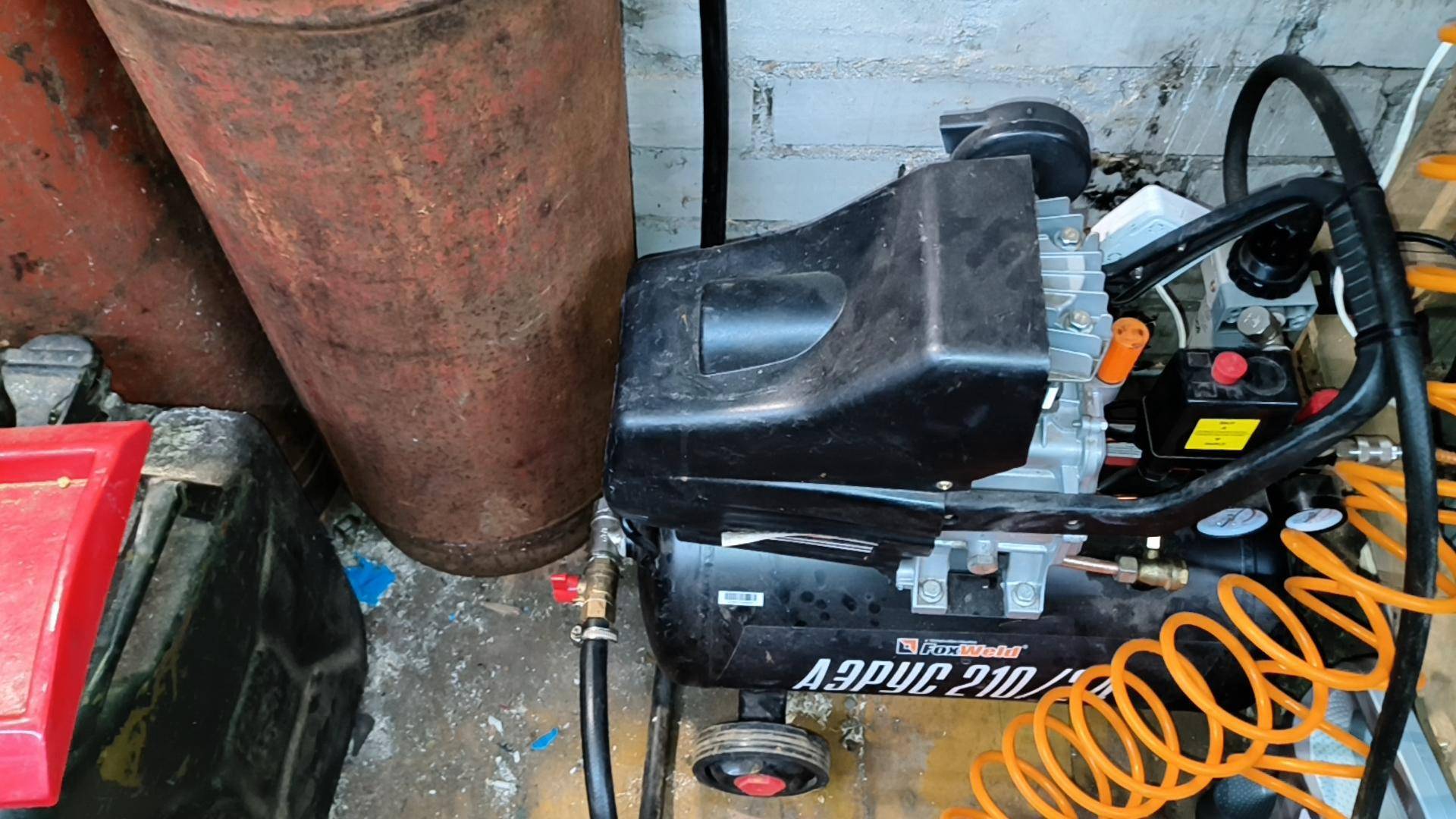 Компрессор, увеличение объёма ресивера. ( ремонт крана на газ-баллоне)