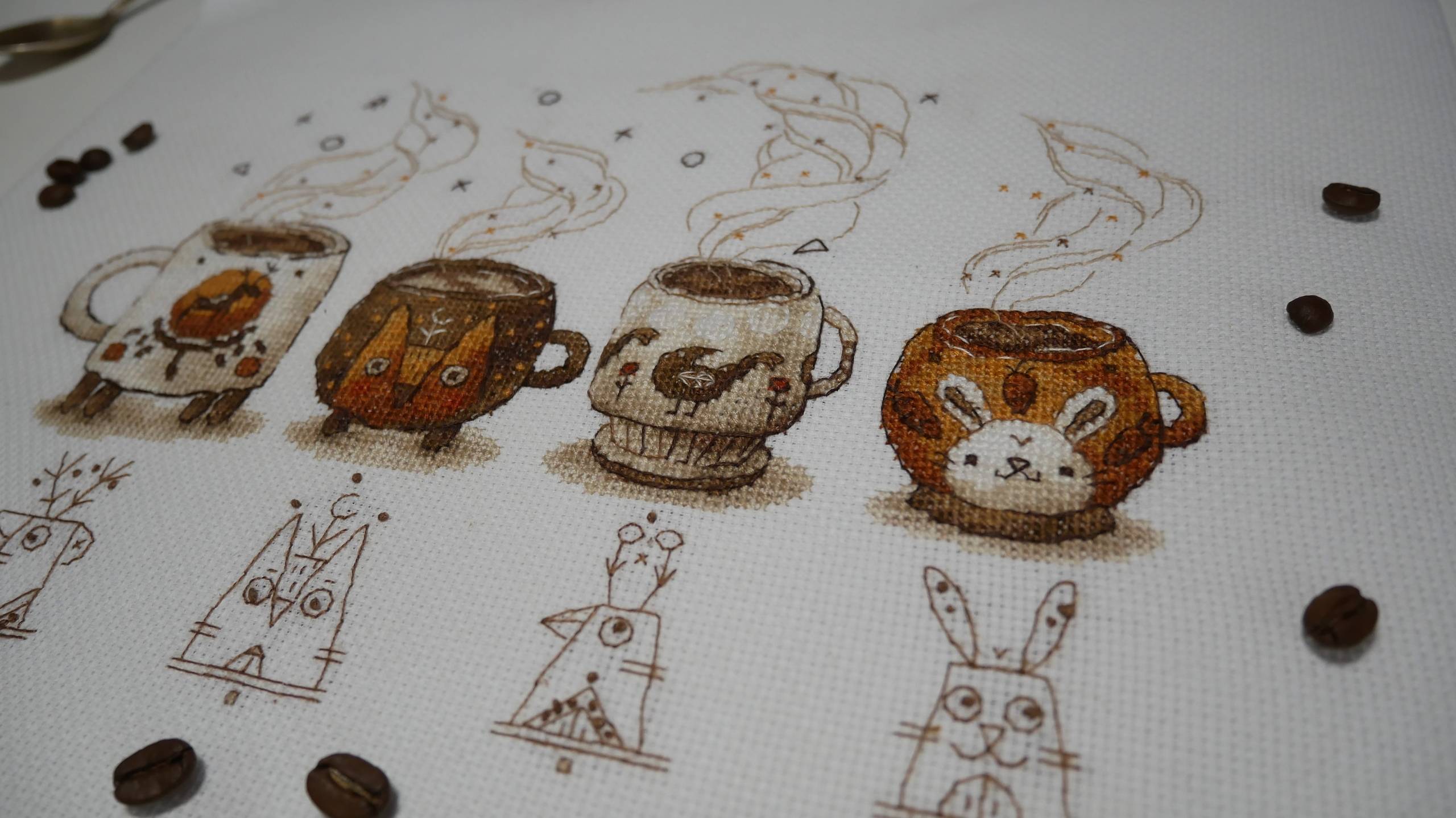 Бюджетное оформление вышивки