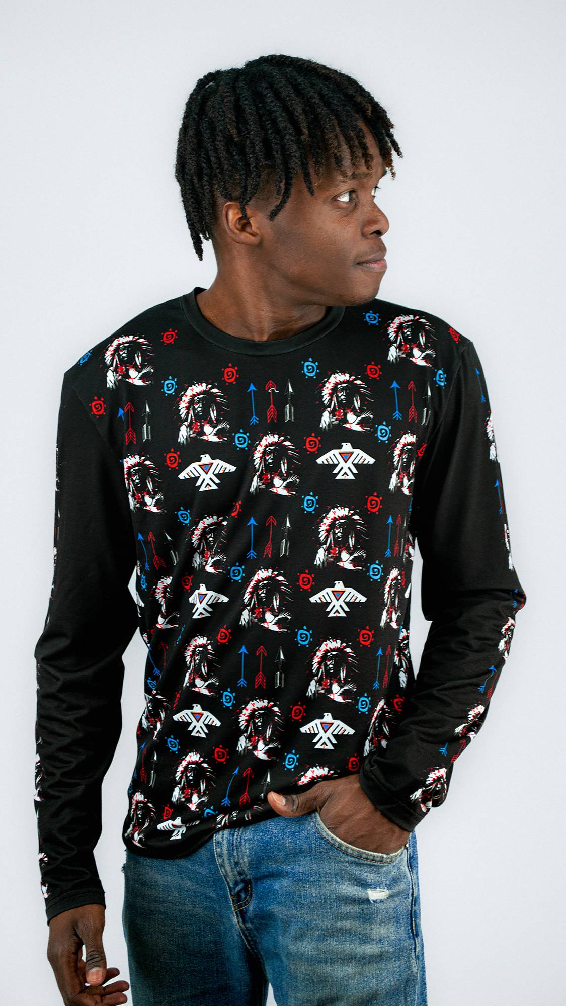 Лонгслив ВОЖДЬ (черный)