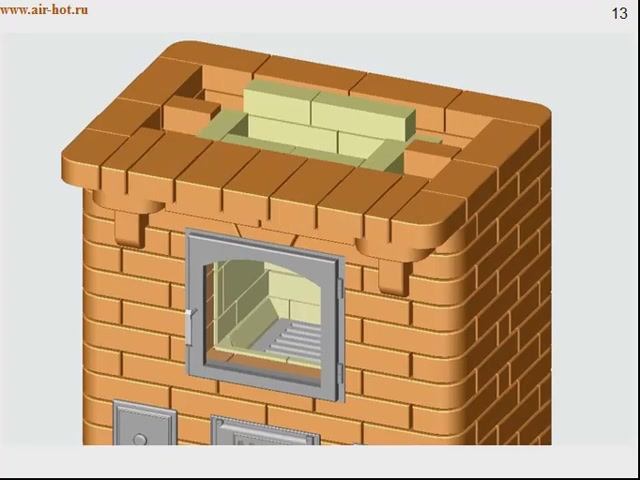 Отопительная печь 4х2,5 кирпича