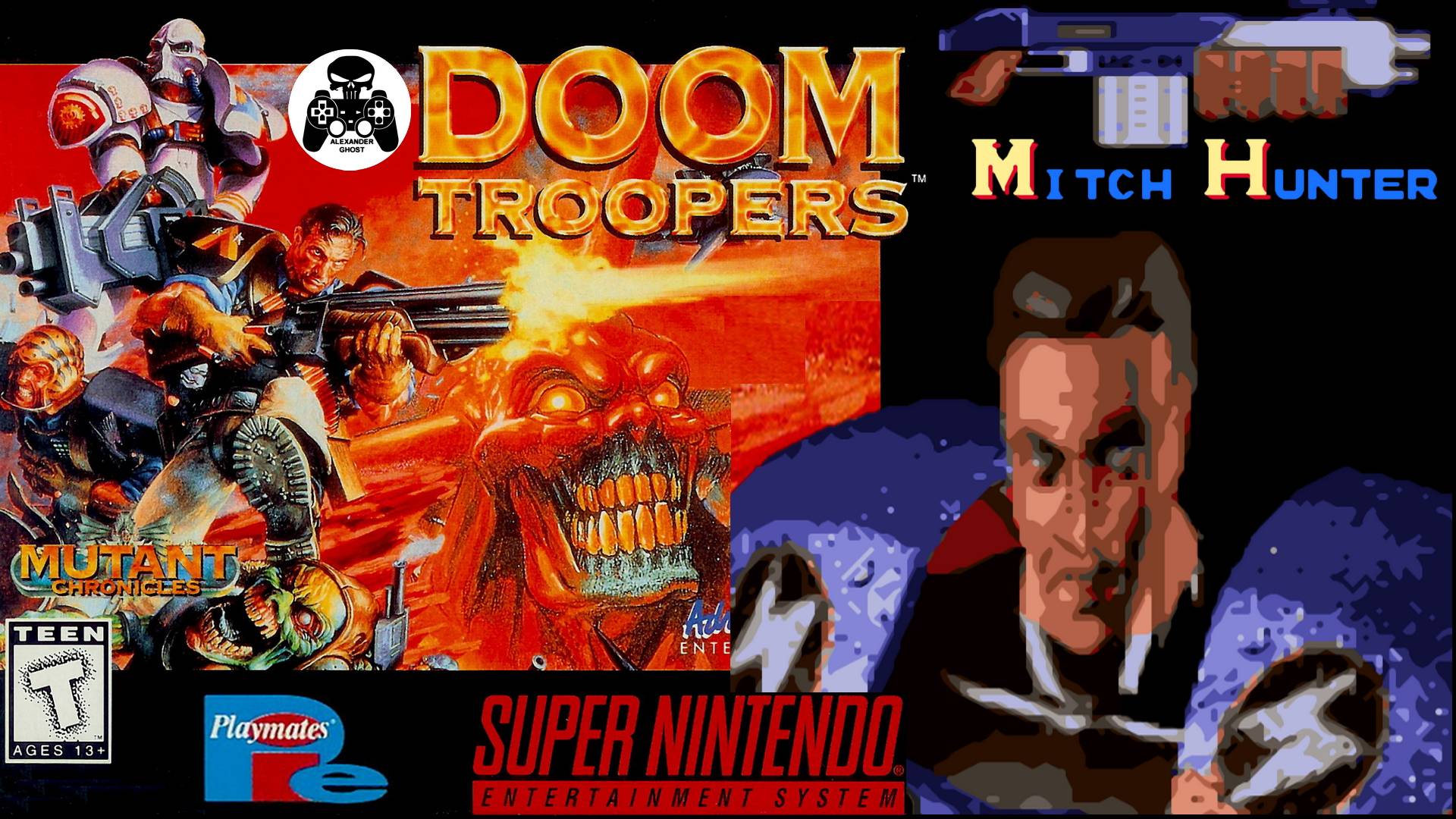 DOOM Troopers Mutant Chronicles SNES прохождение Mitch Hunter