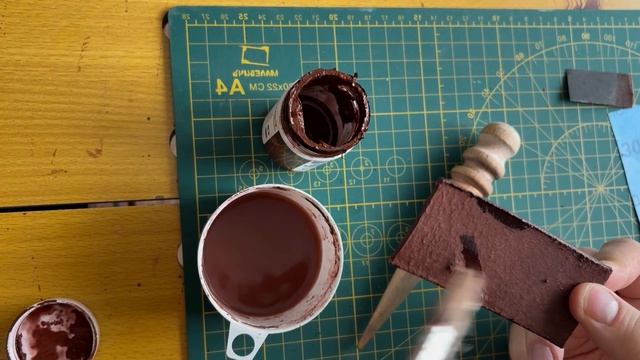 Обработка уреза натуральной кожи полимером