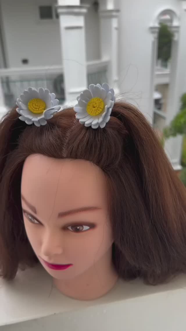 Своими руками заколка ромашка 🌼 из фоамирана 🌼