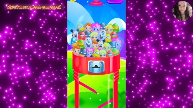 Анна, Эльза и Микки Маус распаковывают радужные сюрпризы в яйцах/ Мультфильм для детей про игрушки с