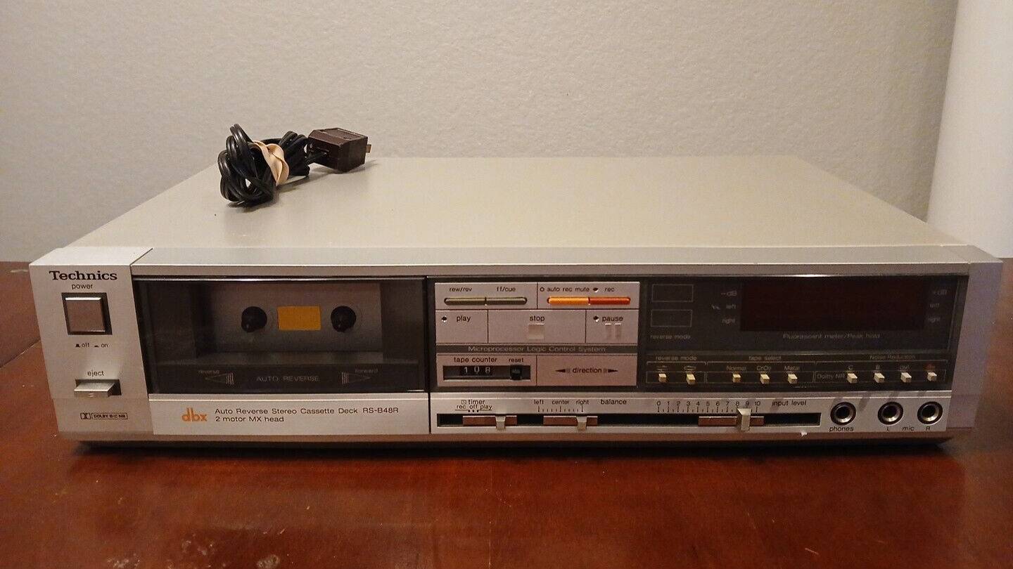 Стереокассетная дека Technics RS-B48R с функцией автоматического реверса-Япония-1984-1985-год